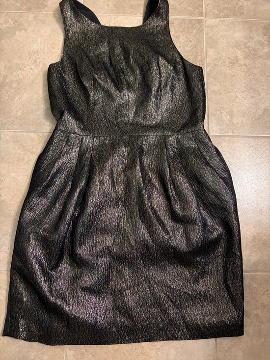 Club Monaco | Dresses | Club Monaco Shimmery Black Sheen Mini Dress ...
